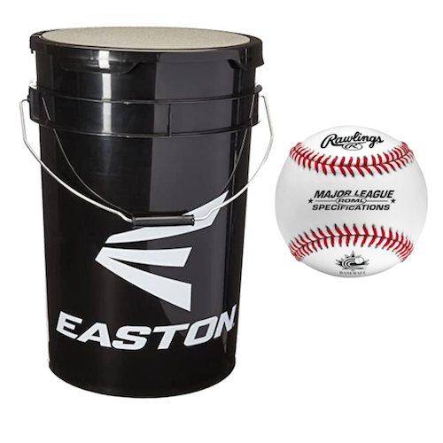 SISC Baseball Ball/Easton Bucket Combo - COMBO-BUCKET-EAS-BASEBALL