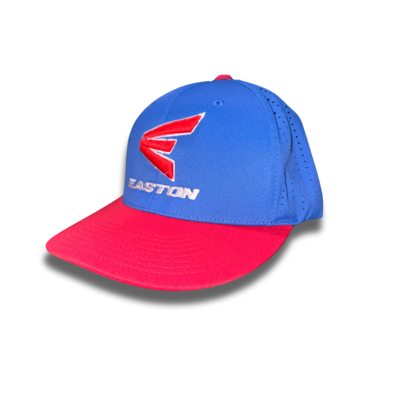 Easton 3D Puff Branded Pacific Royal/Red 474 Performance Flex Fit Hat
