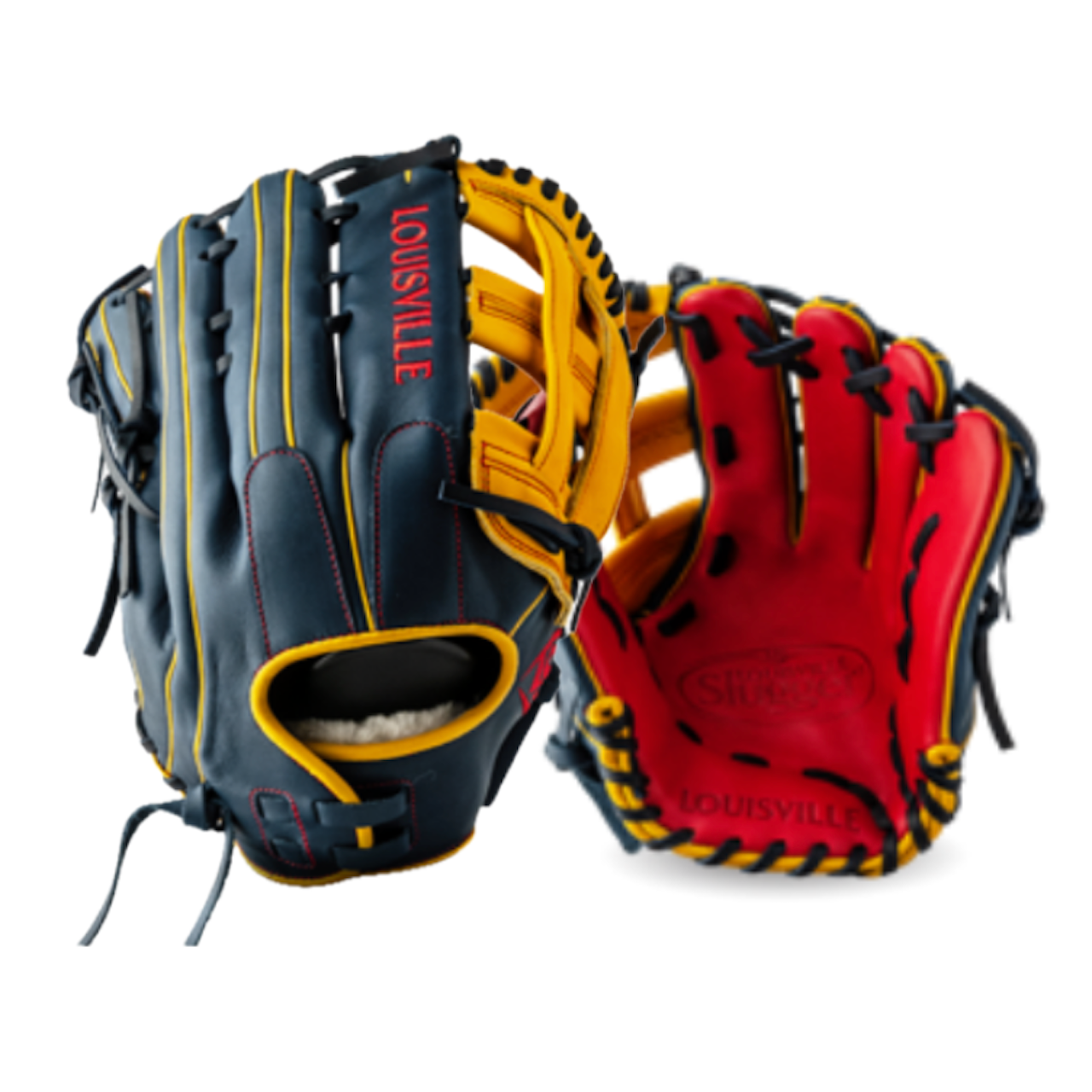 Louisville Slugger Super Z Softball Fielding Glove Red/Navy/Yellow Var