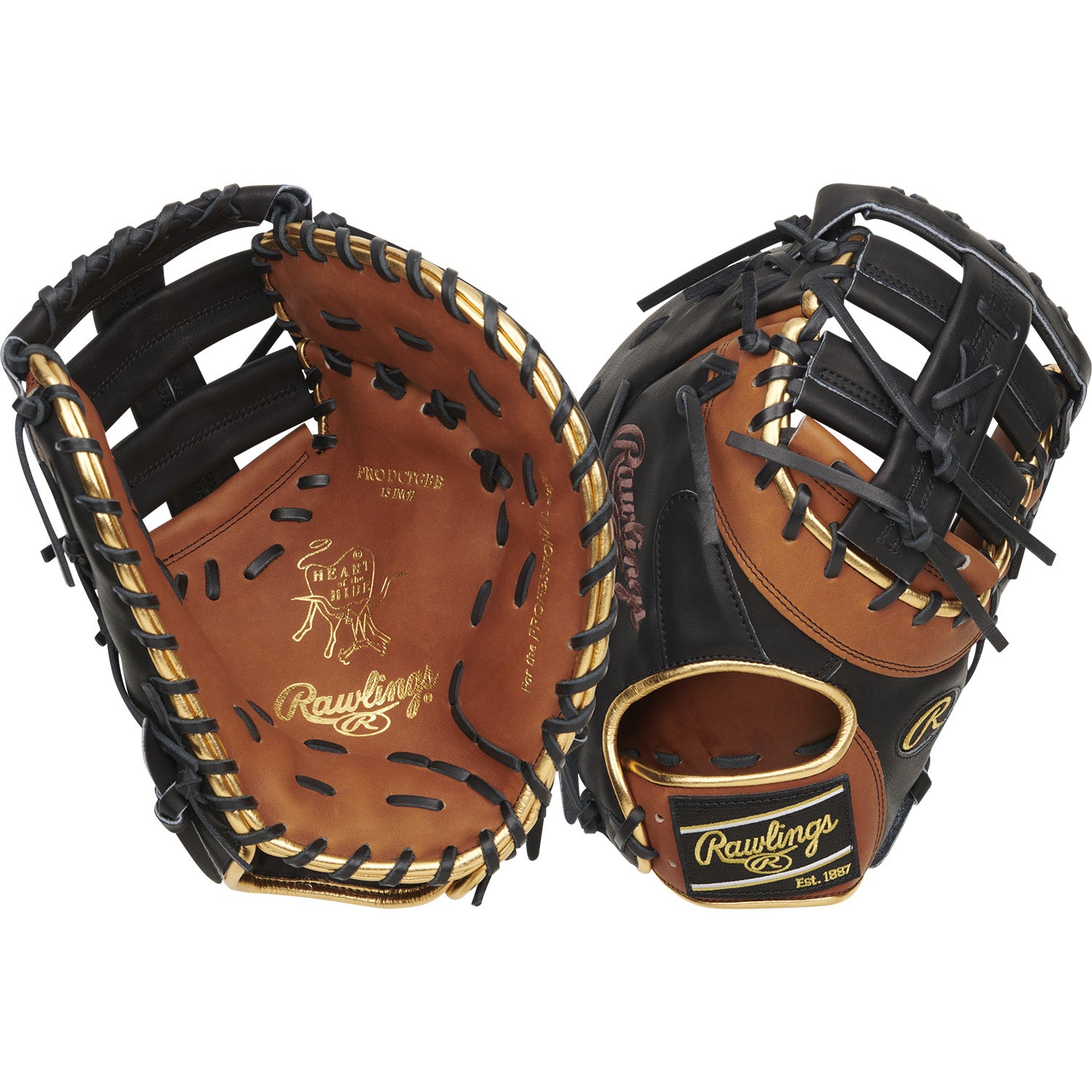 Rawlings Heart Of The Hide Color Sync 13" Baseball First Base Mitt/Glo