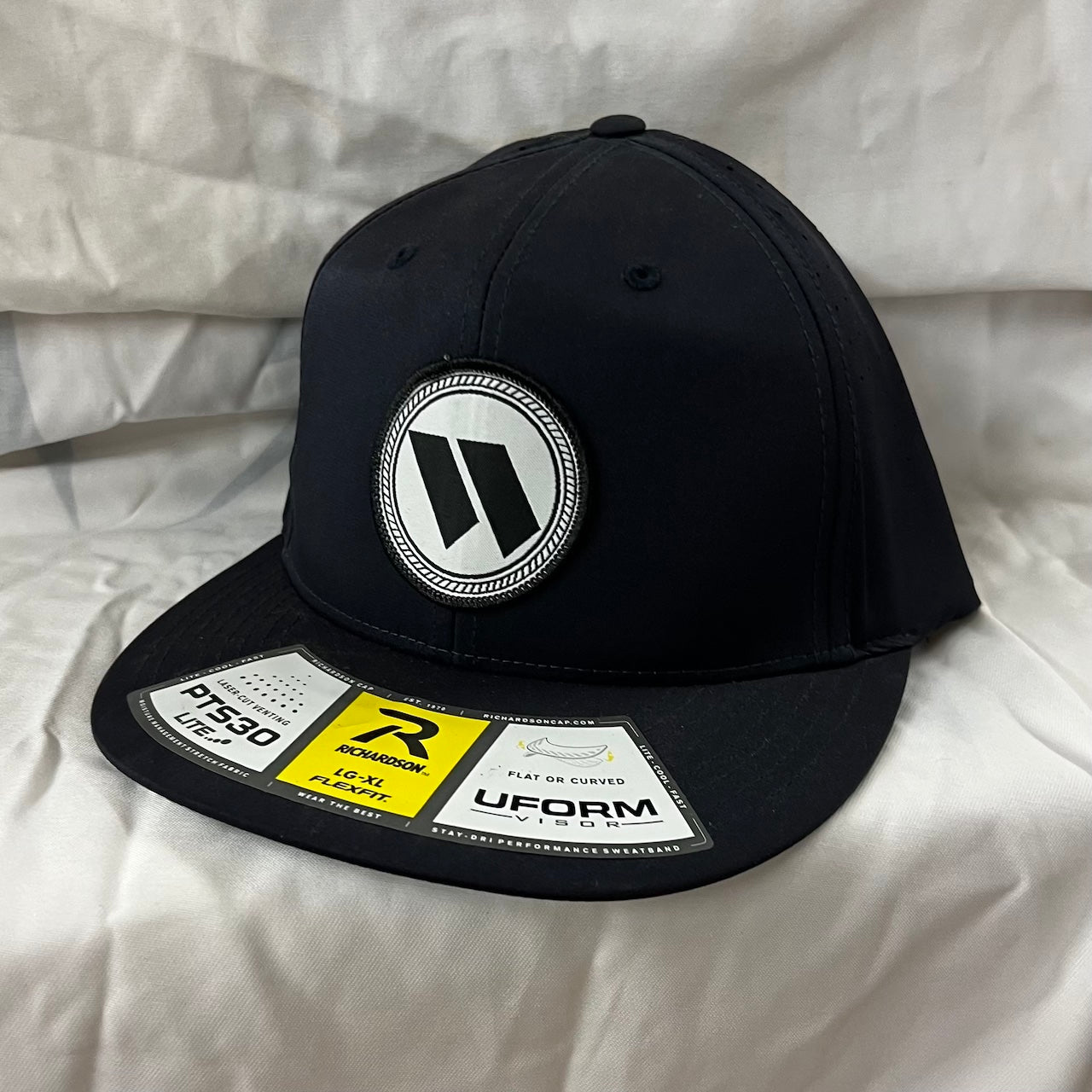 Worth Navy PTS30 Round Patch Richardson Hat - PTS30-WORTH-ROUND-PATCH-