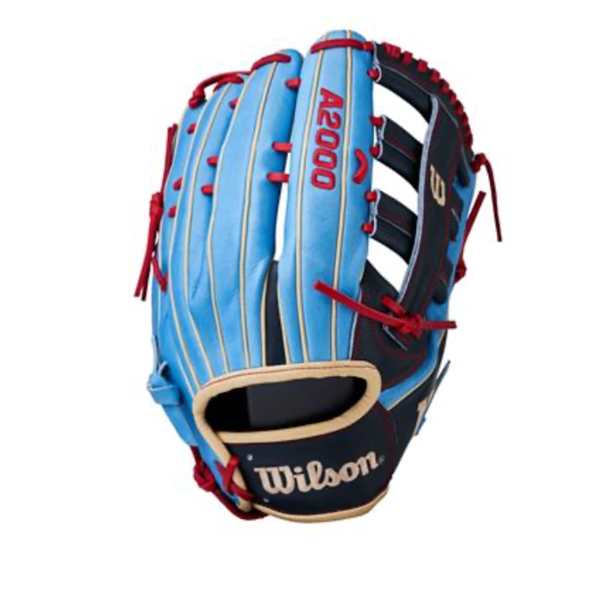 2024 Wilson A2000 13” Blue Sky/Navy Slowpitch Softball Glove -WTA24-SL