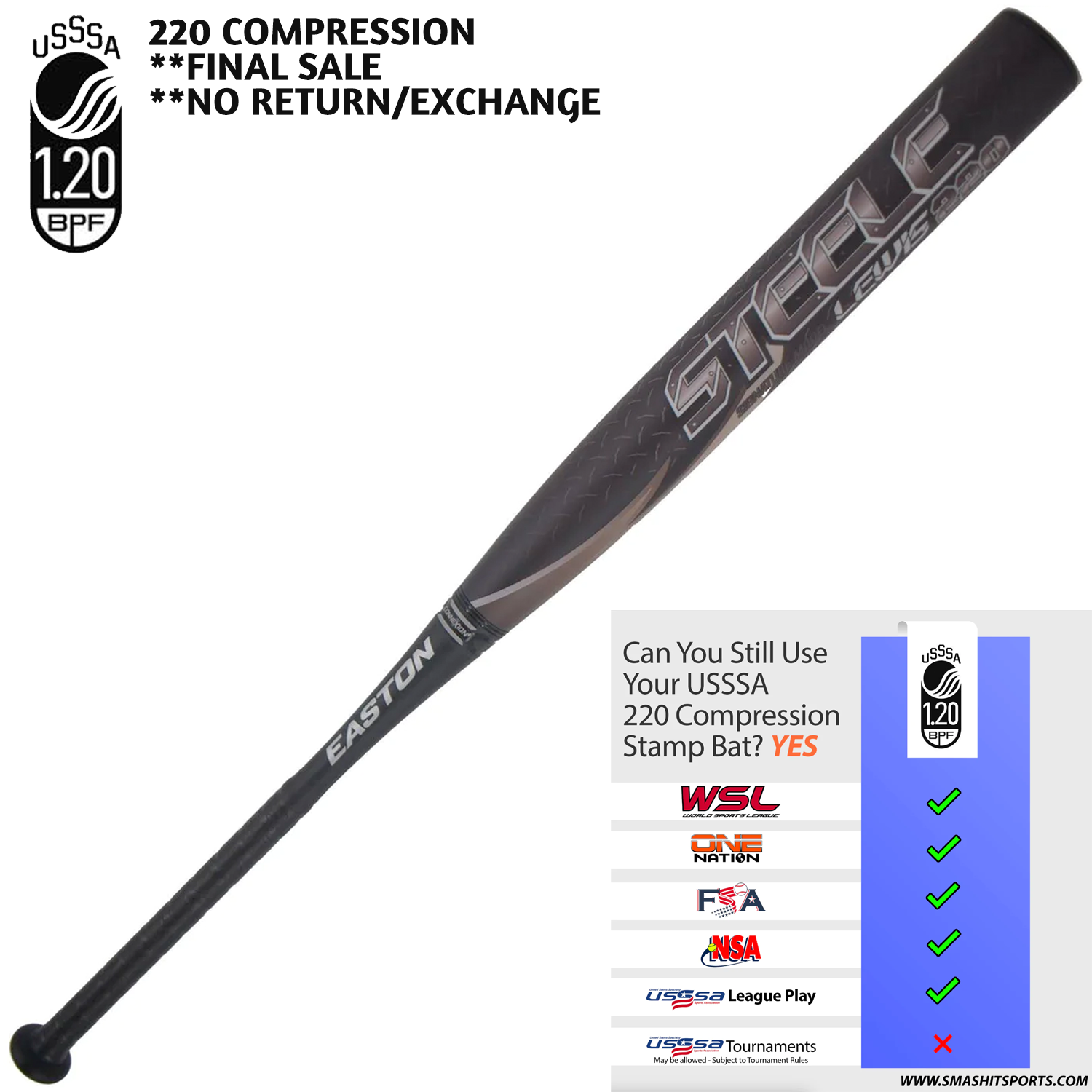 2021 Easton Steele Lewis 220 Signature 12.75" Loaded USSSA Slowpitch S